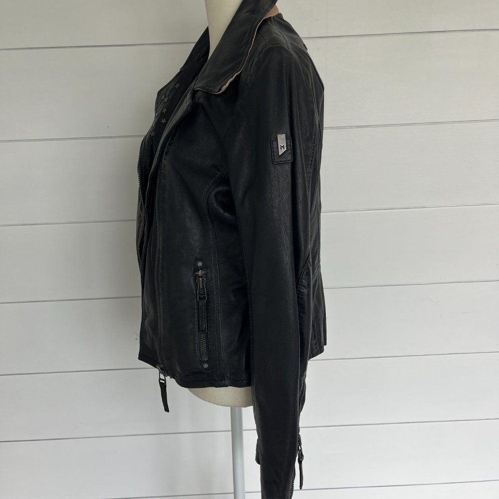 Mauritius Leather Jacket Star Detailed Size 6. - Gem
